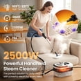 2500W Handheld Steam Cleaner for Home, 6-Level High Pressure Steam Gun ...