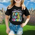 CAIXIA First Day Of School Shirt Kids Happy Kindergarten 1st Grade T ...