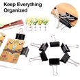 Extra Large Binder Clips 2.4 Inch Length, Jumbo Binder Clips for Office ...