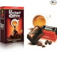 Ferrero Pocket Coffee Bite Size Ground Coffee, 6 Boxes - 18 Piece Packs ...