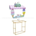 Cardboard Ice Cream Set Tabletop Hut with Frame - 2 Pc - Walmart.com