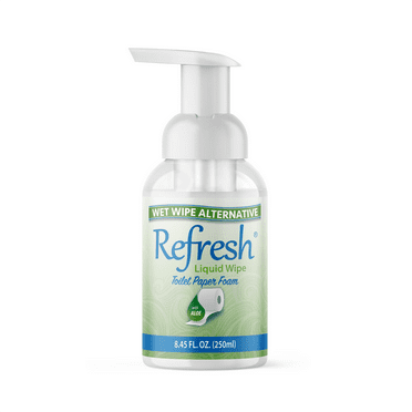 Refresh Liquid Wipe Toilet Paper Foam, Eco-Friendly Wet Wipe ...