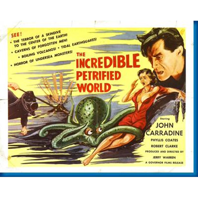 Incredible Petrified World The Movie Metal Print 12x16 12x16 Square ...