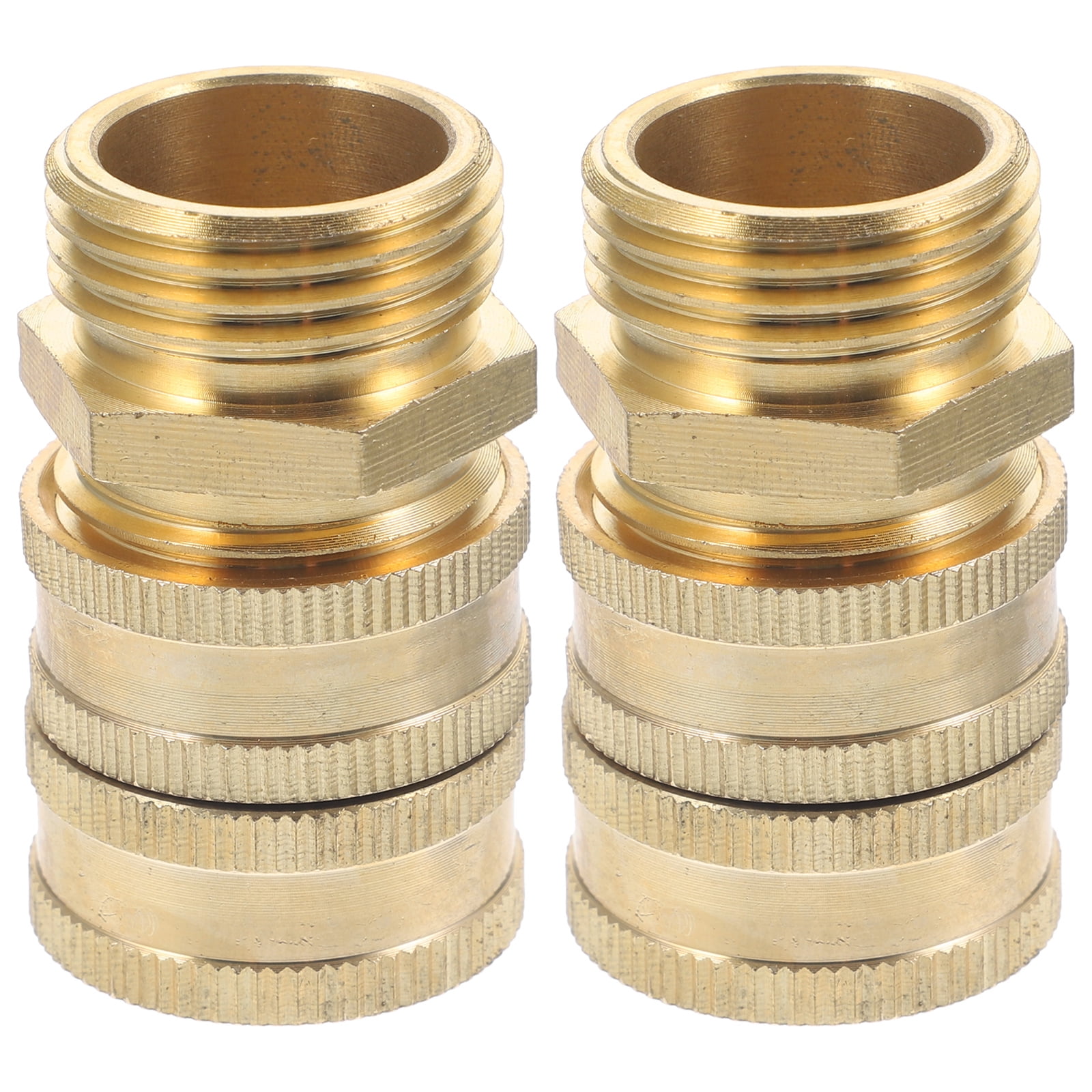 2 Pairs Garden Hose Adapter 3/4 Inch Hose Coupler Quick Connect Hose ...