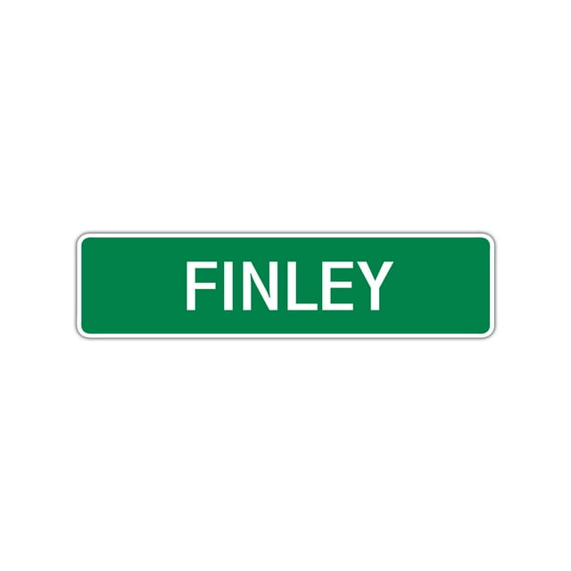 Finley Boys Letter Printed Label Indoor Outdoor Children Name Wall ...