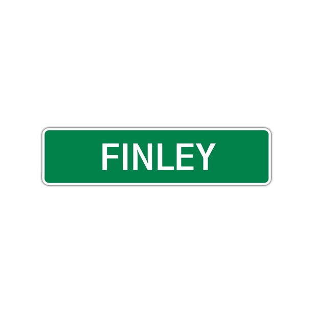 Finley Boys Letter Printed Label Indoor Outdoor Children Name Wall ...