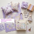 Threns 42Pcs Quilting Cotton Fabric Squares Sheets Pre-Cut Multi-Color ...