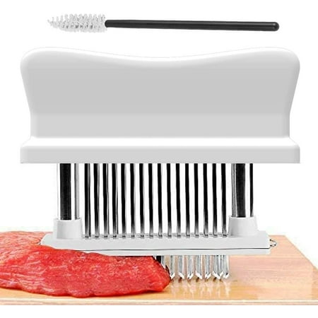 Meat Tenderizer Tool With 48 Stainless Steel Sharp Needle Blades, Heavy ...