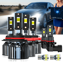 LED Headlight Bulb Combo For Toyota Corolla 2009-2013,Direct Plug and ...