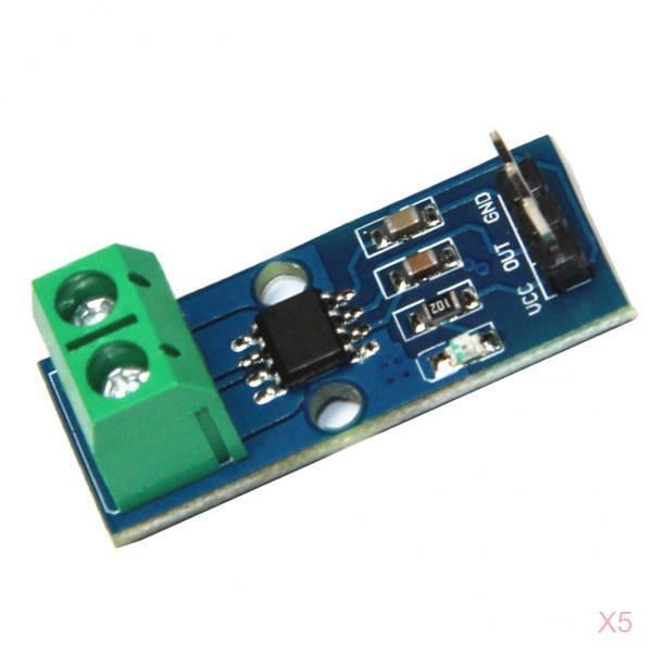 5 Pieces 30A Range Hall Current Sensor Module Board ACS712 Module With ...