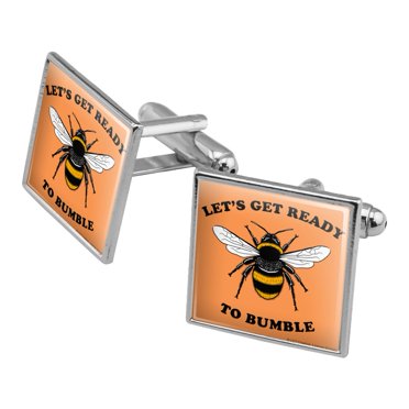 Cute and Fluffy Alpaca Square Cufflink Set - Silver or Gold - Walmart.com