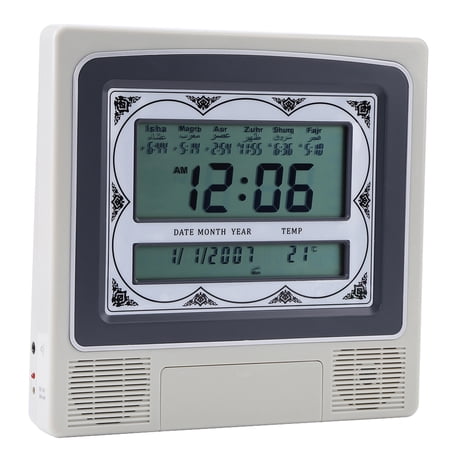 Islamic Azan Alarm Clock, Muslim Azan Table Prayer Clock, Digital ...