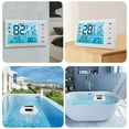 Floating Pool Thermometers Solar Power LED Light Pool Temperature ...