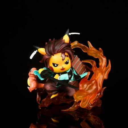Demon Slayer Figure Model Pikachu Drag Doll Gift Action Figure - Kamado ...