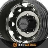 17" Dark Bronze With Black Lip Warlock Dually 017 Wheel by Ultra Wheel ...