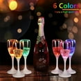 6 Color LED Automatic Flashing Cups Multi-color Light Up Mugs Wine Beer ...