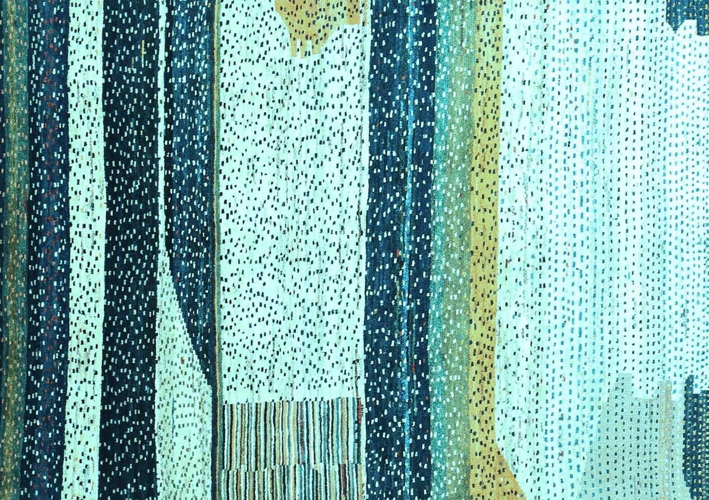 Ahgly Company Indoor Rectangle Abstract Light Blue Contemporary Area ...