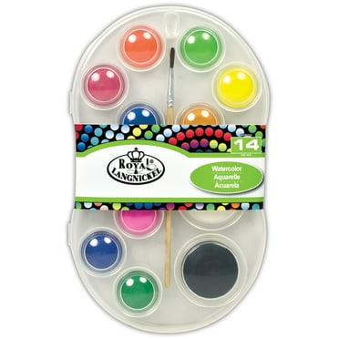 Jack Richeson 8-Color Tempera Cake Palettes with Storage Rack, Set of ...