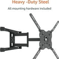 Full Motion TV Wall Mount with Horizontal Post Installation Leveling ...
