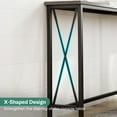 Huuger Console Table with Charging Station, 70.9" Narrow Sofa Table ...