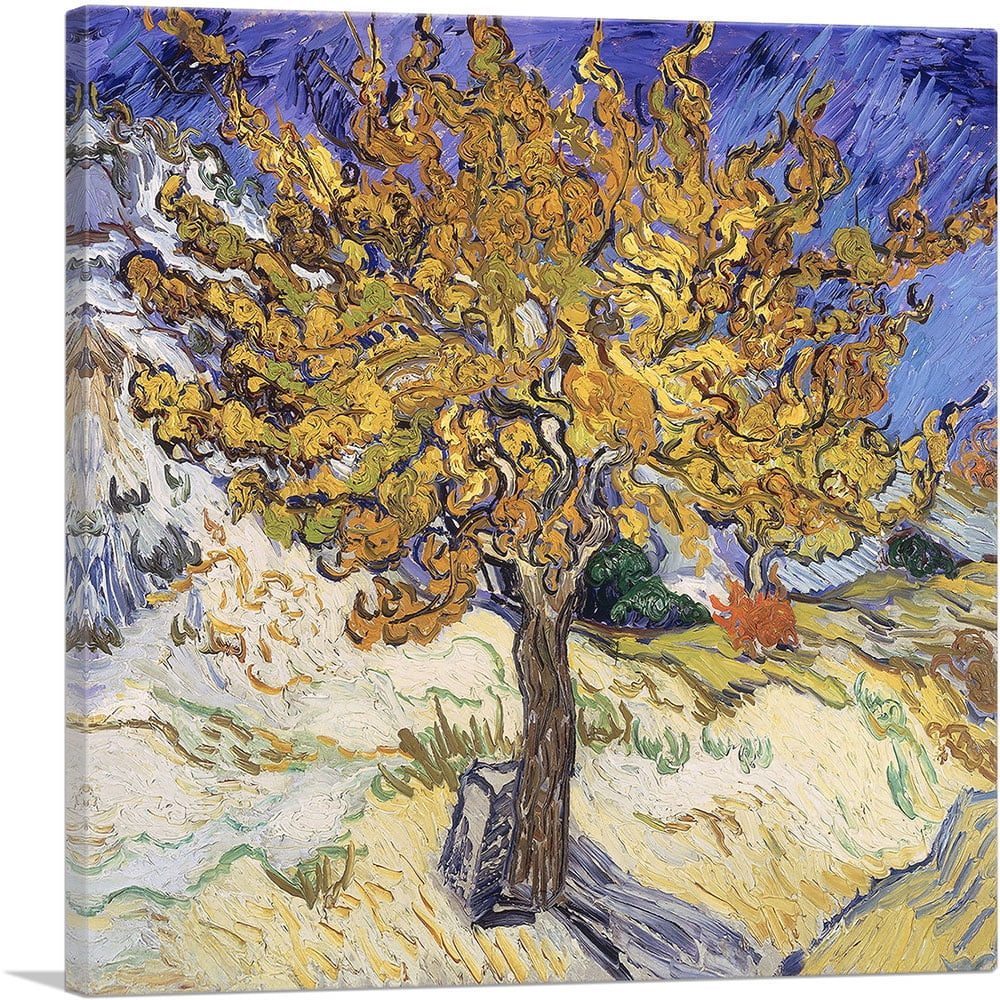 ARTCANVAS Mulberry Tree 1889 Canvas Art Print by Vincent Van Gogh ...