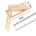 yotijay Foldable Dollhouse Folding Ladder Miniature 1/12 Scale Decor ...