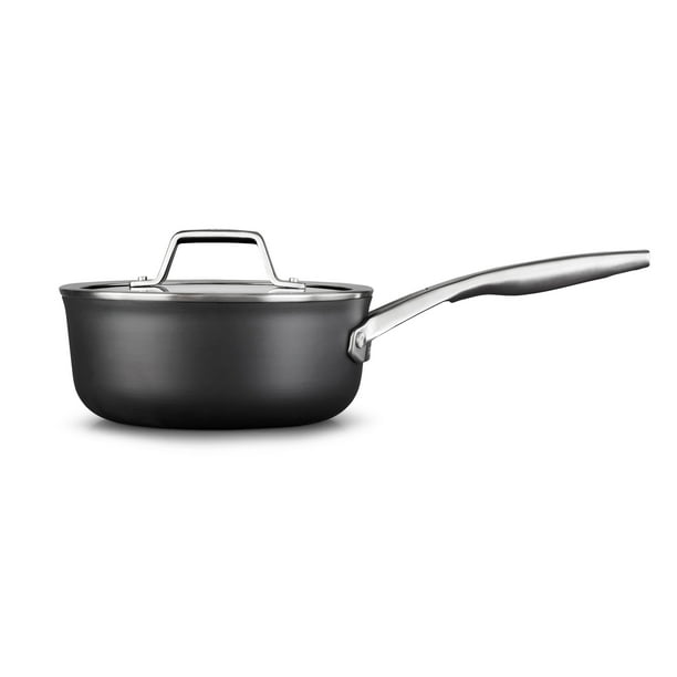 Calphalon Premier Hard-Anodized Nonstick 2.5-Quart Sauce Pan with Lid ...