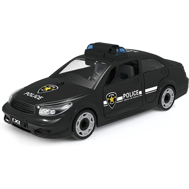 Naler Police Car Toys Plastic Vehicle Toy with Light and Sound Openable ...
