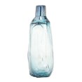 DecMode 16in Blown Blue Glass Vase - Decorative Tall Modern Home Decor ...
