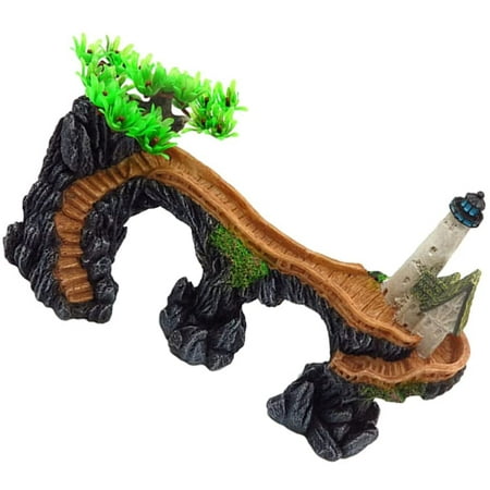 Fish Tank Lighthouse Decor Resin: Lighthouse Model Aquarium Landscaping ...