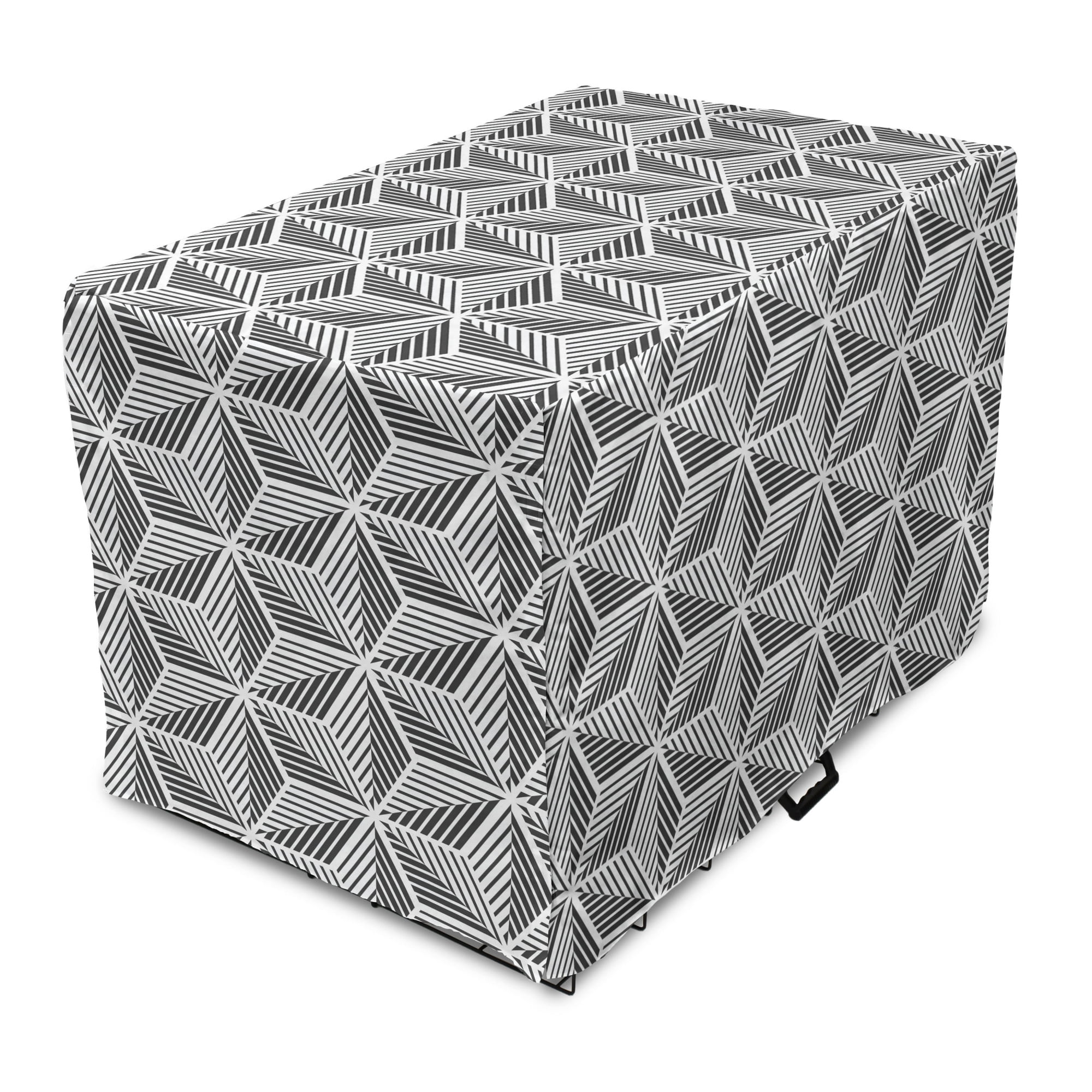 Abstract Dog Crate Cover, Geometric Composition of Triangles Formed ...