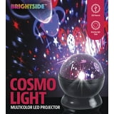Brightside Cosmo LED Projector, Multicolor Rotating Lights, USB/Battery ...