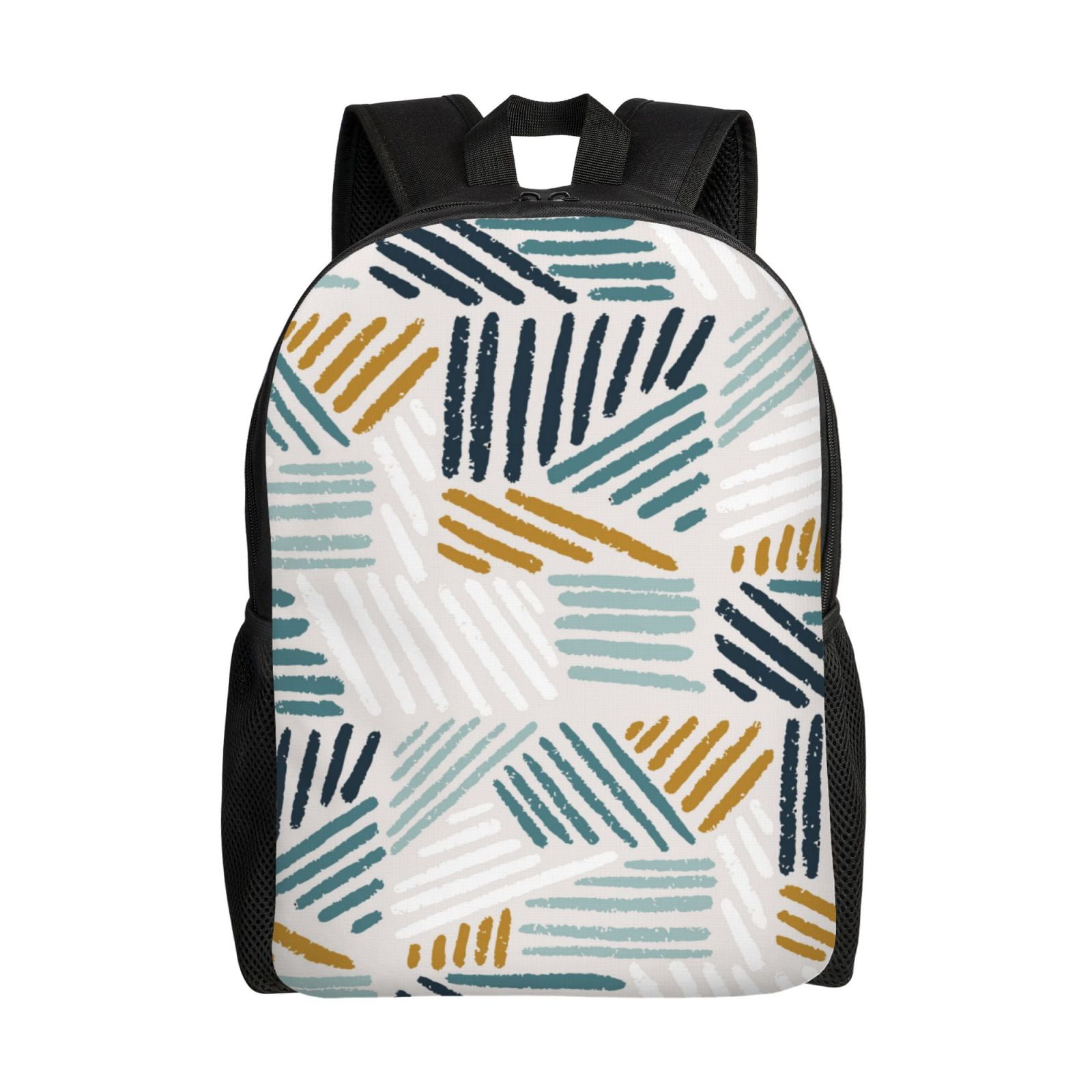 ZNDUO Travel Backpack, Retro Geometry Line Texture Pattern Backpack for ...
