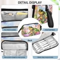 Alaza Turtle Flowers Butterfly Pencil Pouch Big Capacity Pencil Case