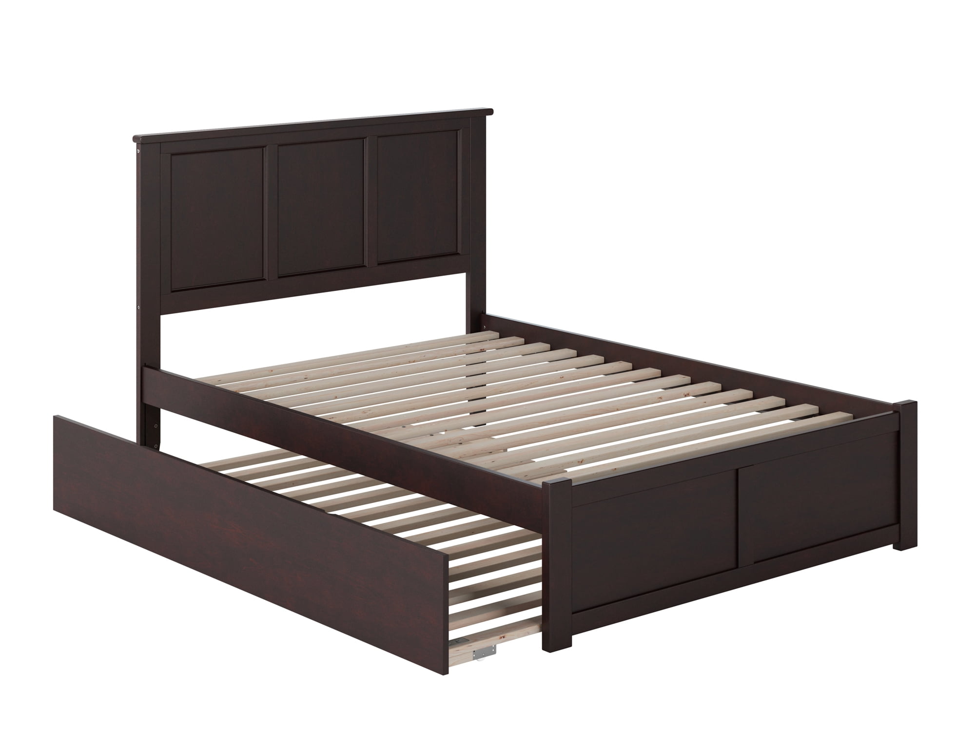 Madison Full Platform Bed with Flat Panel Foot Board and Full Size ...