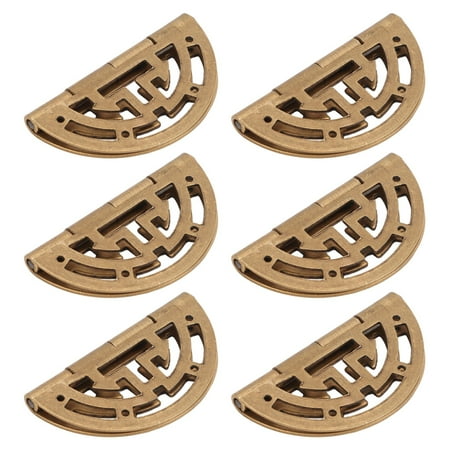 Bronze Round Brass Hinges, 10 Sets Jewelry Box Hinge Round Design ...