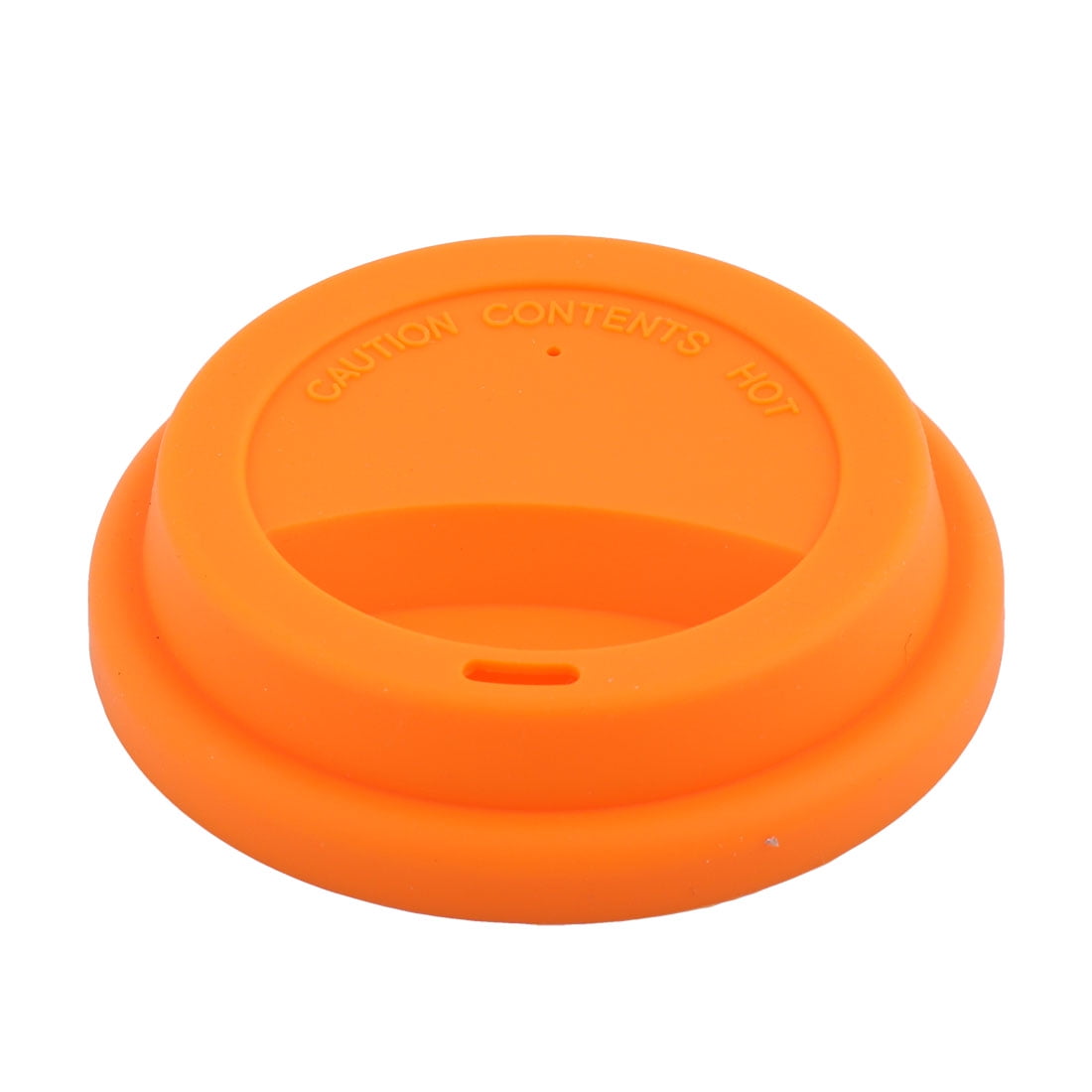 Home Orange Silicone Round Shaped Resuable Sealed Mug Lid Tea Coffee ...