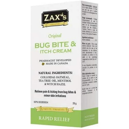 Zax’s Original #1 Bug Bite & Anti-Itch Cream - Effective & Soothing ...