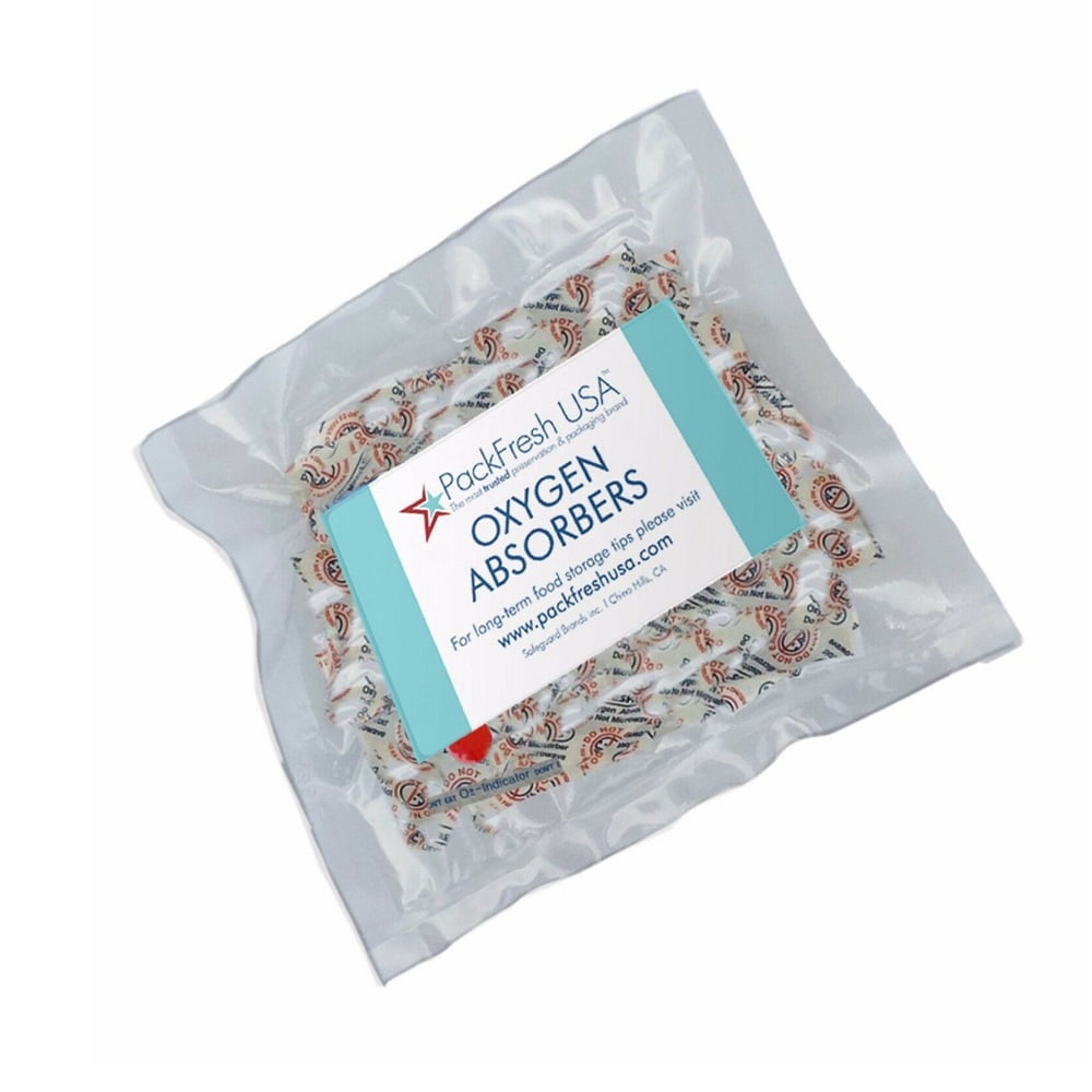 New 500cc Oxygen Absorber Packs Food-Grade Non-Toxic 25 Pack - Walmart.com