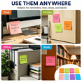 8 Pcs Sticky Notes Set, 3 x 3 Inch Colored Adhesive Memo Pads for To Do ...