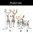 Christmas Reindeer Figurines with Glittered Antlered and Feet ...