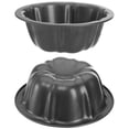 10 Mini Fluted Tube Cake Pans, 4 Inch, Nonstick Carbon Steel, For ...