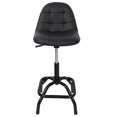 Black High Back 360 Swivel Height Adjustable Steel Bar Stool Counter ...