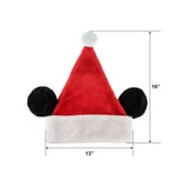 Disney Mickey Mouse Christmas Santa Hat with Iconic Ears, 16 inches ...