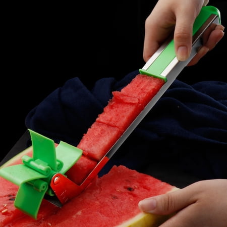 LuoHeng 1 Piece Watermelon Pinwheel Knife Slicer Automatic Stainless ...