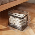 Thick Transparent Clothing Storage Box With Handle, Easy Moving ...