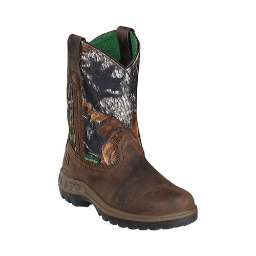 Boys' John Deere Boots Mossy Oak Wellington 2468 - Walmart.com