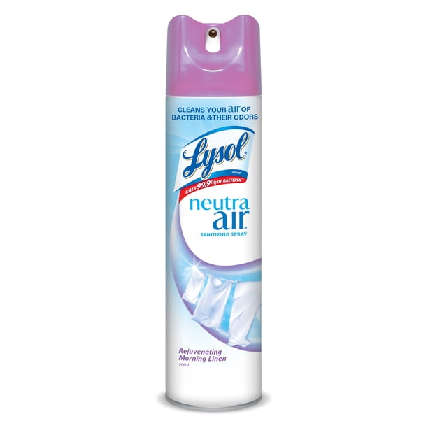 Lysol Neutra Air Sanitizing Spray, Morning Linen, 10oz, Air Freshener ...