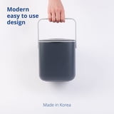 BLUE GINKGO Small Kitchen Compost Bin with Lid | Indoor Countertop Food ...