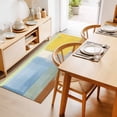 Area Rug 2x6ft Abstract Blue Yellow White Area Rugs for Kitchen Runner ...